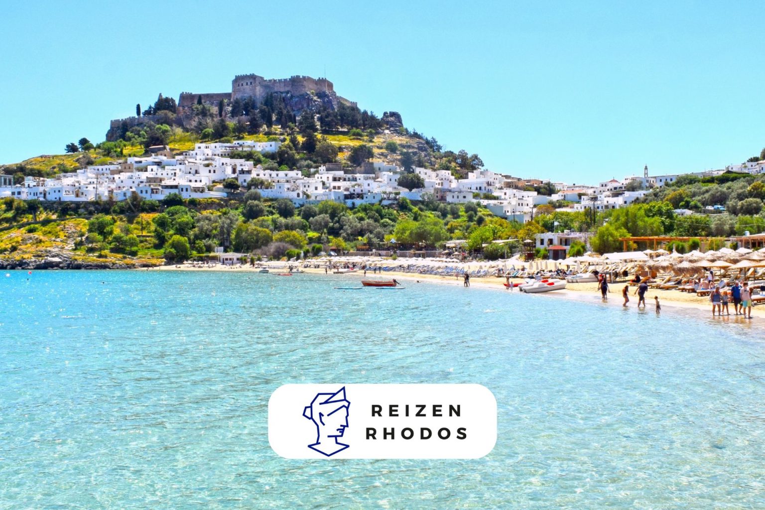 Kaart van het eiland Rhodos | Reizen Rhodos